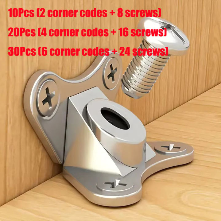 10/20/30 pcs zinc alloy butterfly corner bracket, plank corner ...
