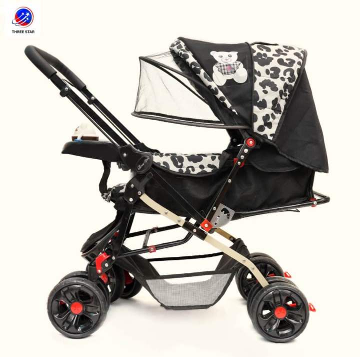 8 BIG TYRES ALLOY FOAMING WHEELS PRAM | Daraz.pk