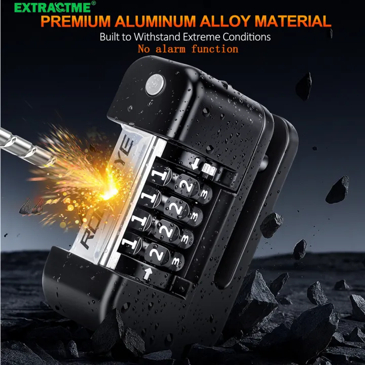 Extractme Motorcycle Disc Brake Code Lock Security Moto Wheel Disk ...