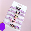 5PCS Kawaii Cartoon Kids Hair Ring Set Anime Phone Cord Head Rope High ...