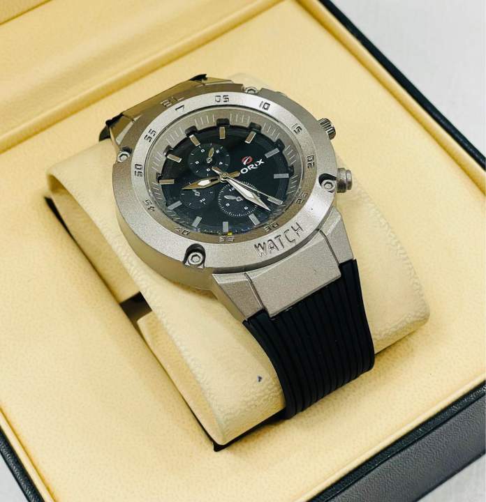Hublot Design Orix Silicone Strap Watch For Men’s, Square Bold Case ...
