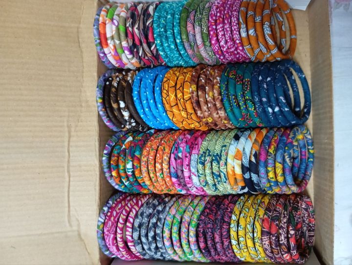 Handmade Fabric Bangles for Women/Girls - Set of 4 Pieces | Daraz.com.bd