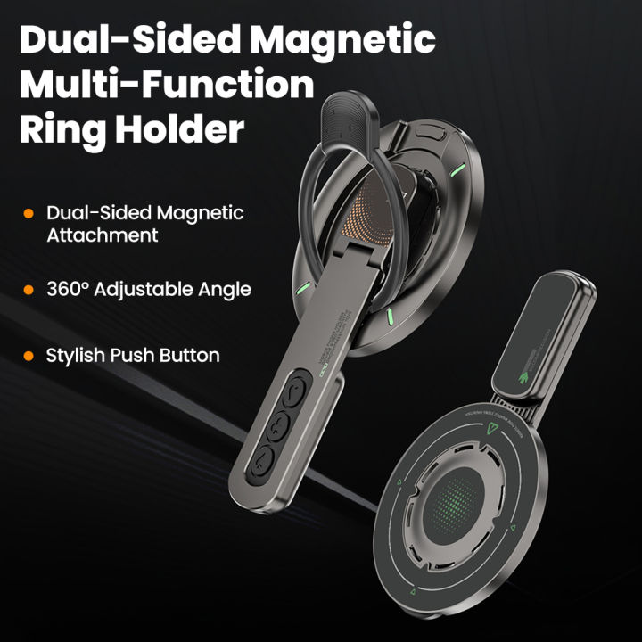 Double Side Magnetic Holder 360° Rotation Kitchen Lazy Phone Bracket ...