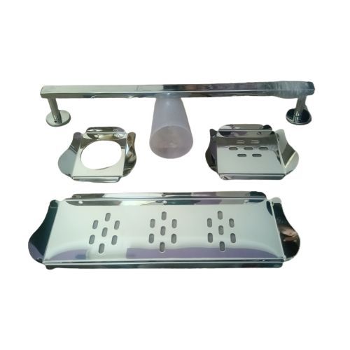 Sanitary Bathroom Accessories Set (Stainless steel | Daraz.pk