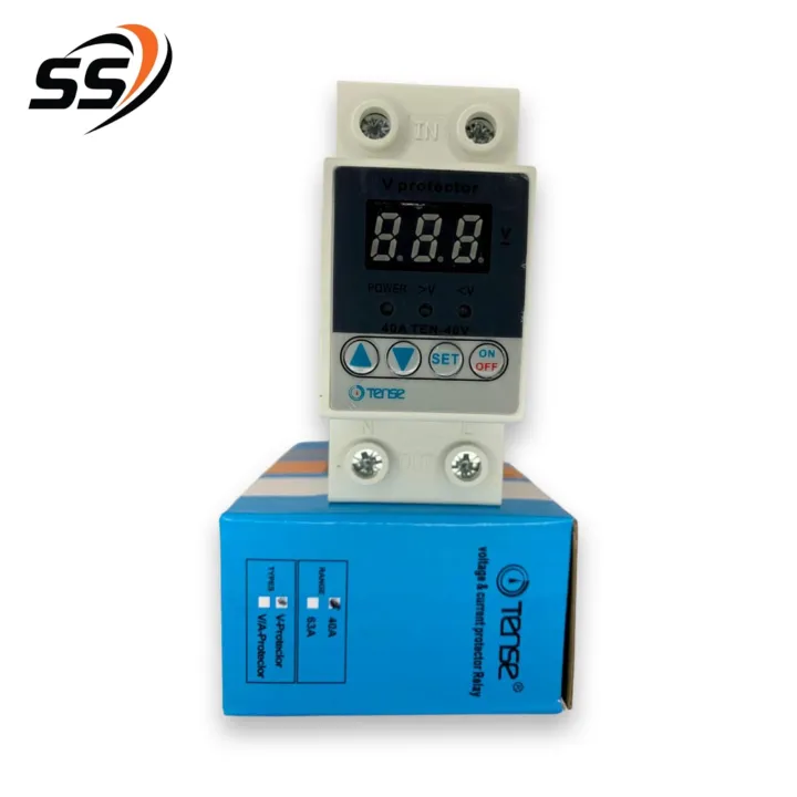 TENSE 40A ADJUSTABLE VOLTAGE OVER AND UNDER PROTECTOR RELAY BREAKER ...