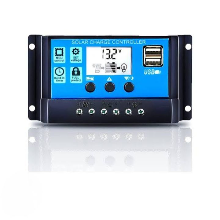 Digital 12V 10A PWM Solar Charge Controller LCD Display Overcharge ...