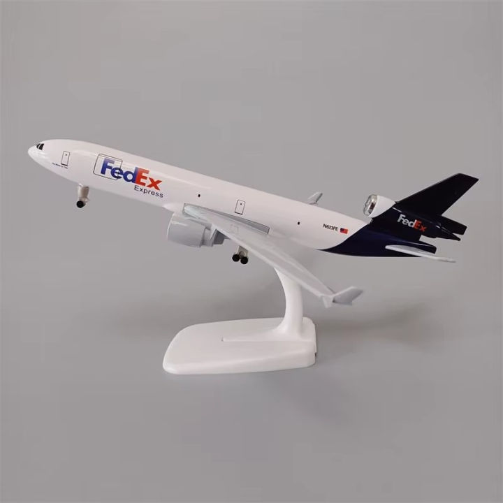 20cm Air Fedex Express Airlines MD MD-11Diecast Alloy Metal Airplane ...