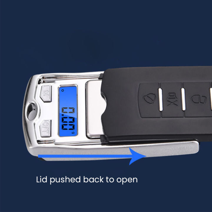1Pcs 200g/100g 0.01g Precision Portable Car Key Shape Mini Digital ...