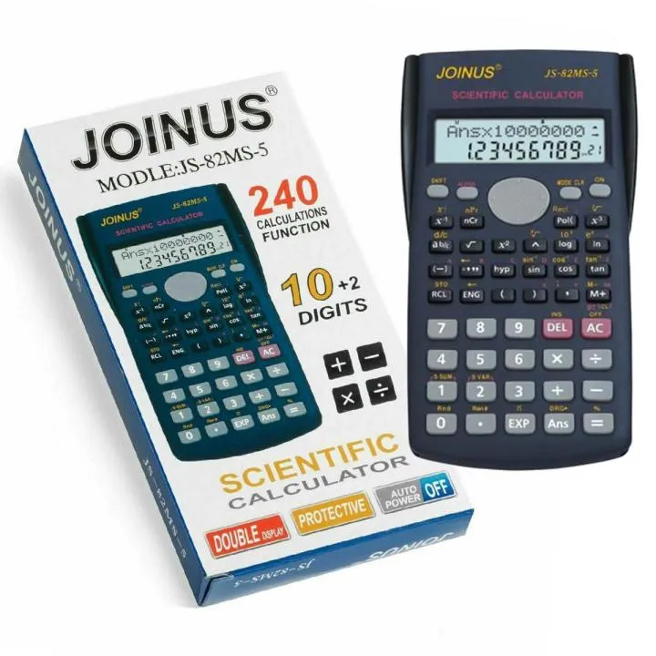 .JOINUS JS-82MS Scientific Calculator – 240 Functions, Dual Display, 10 ...