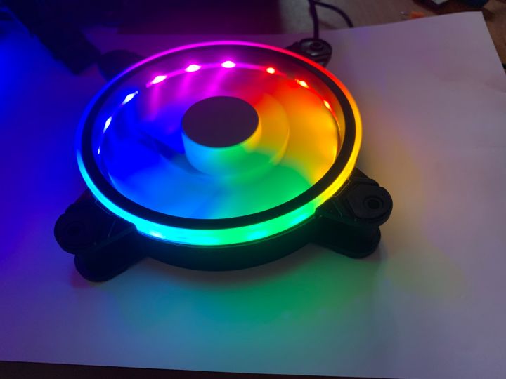 RGB color gaming Pc casing fan Goldenfield | Daraz.lk