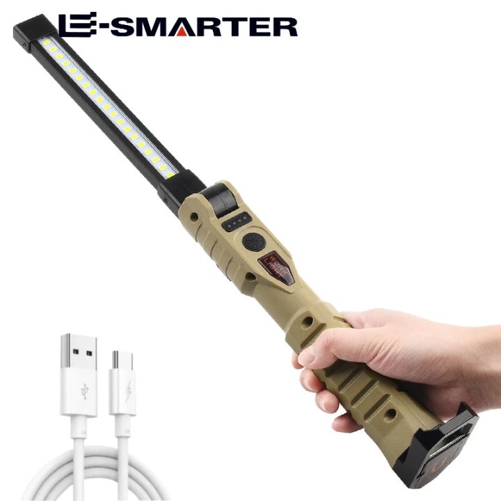 Folding COB XPE LED Work Light Handheld Flashlight with Built-in ...