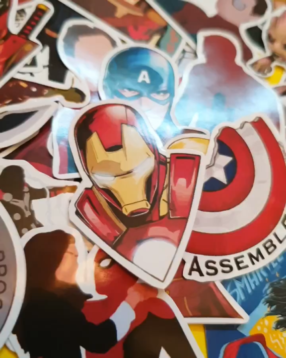 Marvel Stickers for Laptop/Mobile-Pack of 25 Stickers- Marvel Stickers ...