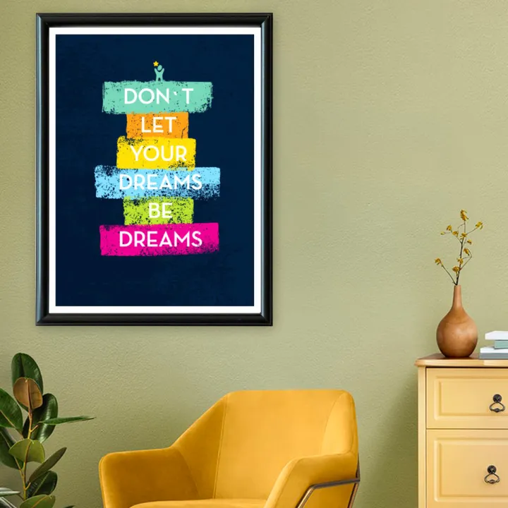 Fiber Art Photo Frame For Home Decor Motivational Quote - Photo Frame ...