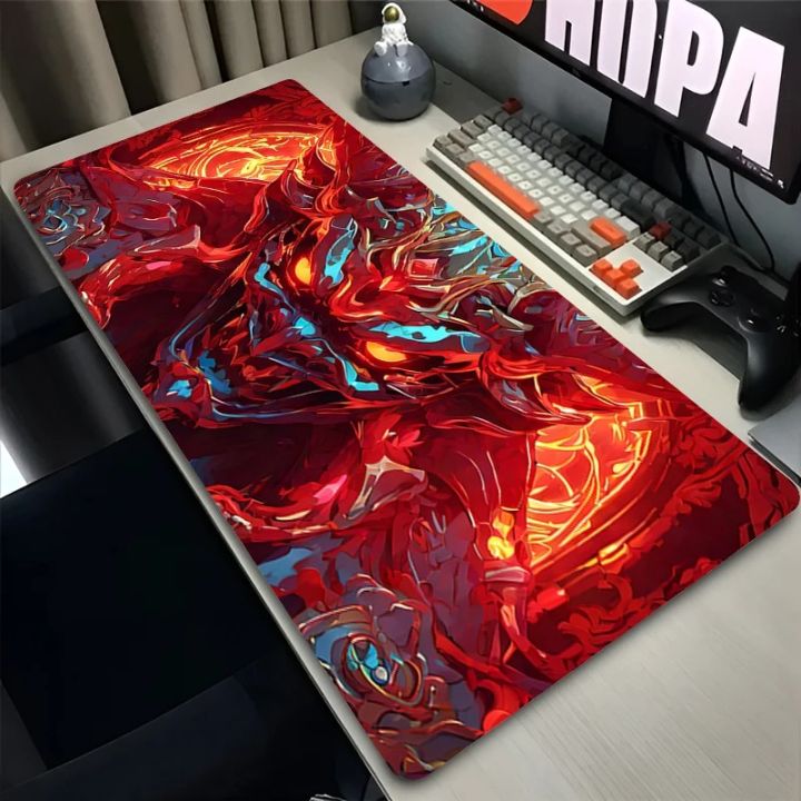 Gamer Mousepad Gaming Pc Cabinet Mouse Pad Large Mouse Mat Oni Hannya ...
