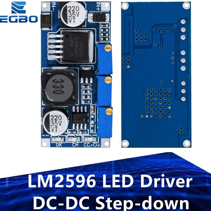 EGBO LED Driver DC-DC Step-Down Adjustable CC/CV Power Supply, EGBO, LM2596, 1Pc | Daraz.pk