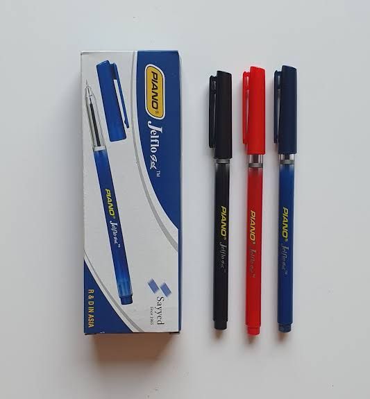 One Pack of PIANO Jelflo Ballpoint Pens (10 Pcs) Blue,Black,Red | Daraz.pk