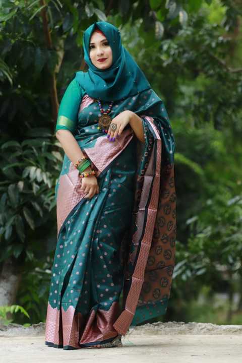 Most Popular Soft Pure Katan Saree For Women.Best Stylish Saree ...