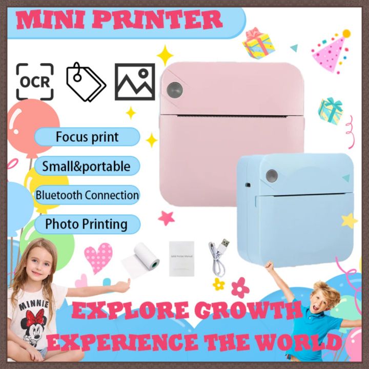 Mini Thermal Printer Portable Printer Printing Study Notes Self ...