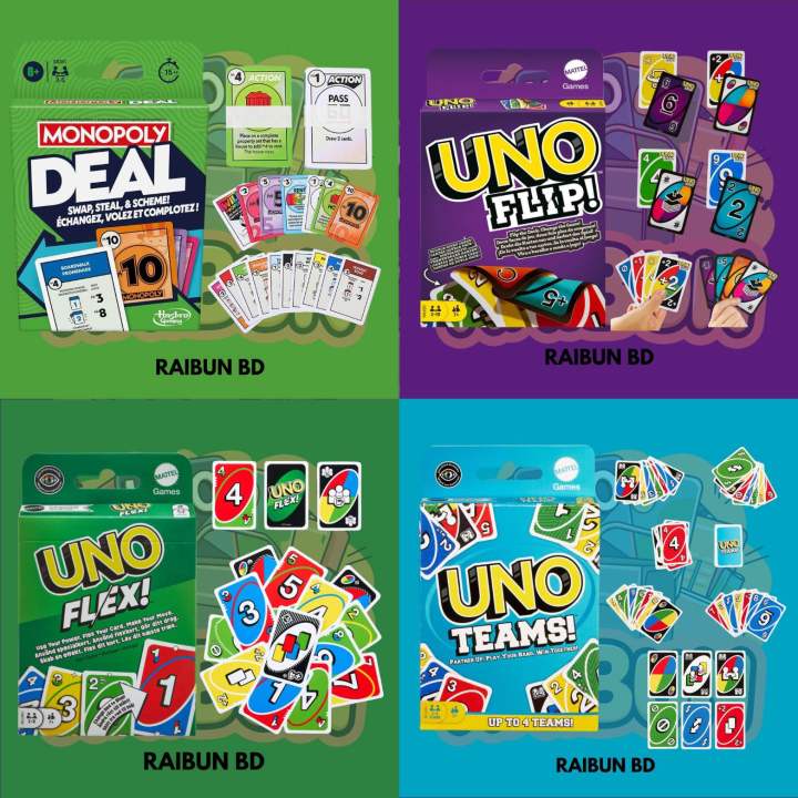 Get 5 top-selling card games in one exciting bundle! Includes UNO Flip ...