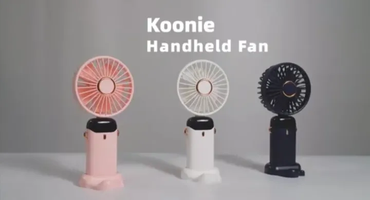 rechargeable portable 5 speed Fan with LED display | Daraz.com.bd