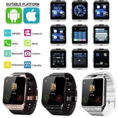 DZ09 Smartwatch | Touch Screen Display | Sim Supported | Calling and ...
