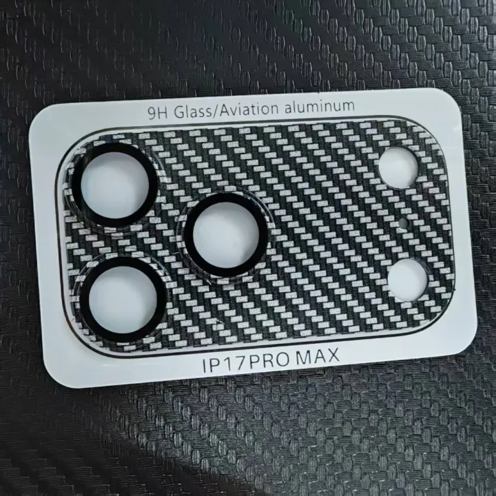 Carbon Fiber Kevlar Full Camera Lens Protector Glass Cover For IPhone ...