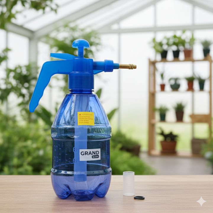 Grand High Pressure Water Spray Bottle 2 Liter | Adjustable Brass ...