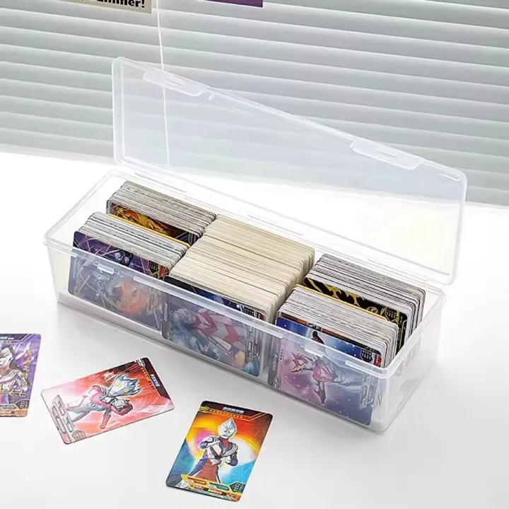 1PC Transparent Clamshell Game Card Storage Box Portable Board Game ...