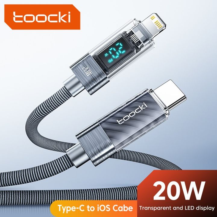 Toocki USB Cable For iPhone 12 13 14 Pro Max Cable Type C 20W PD ...