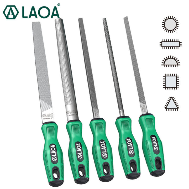 LAOA 1pcs High Hardness Medium Tooth File Metal Grinding Tool Flat File ...