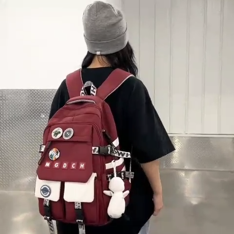 New Backpack Men's shool bag collage backpack universty bags for boys ...