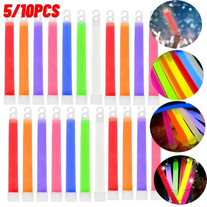 5/10PCS Survival Military Glow Light Sticks Walking Hiking Camping SOS ...