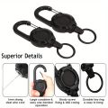 One Heavy-Duty Retractable Multifunctional Keychain With A Steel Cord ...