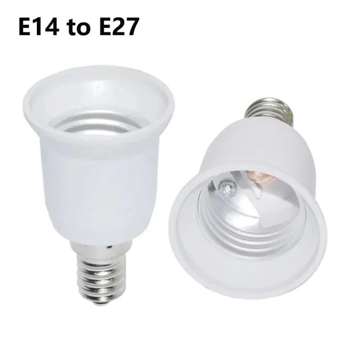 E14 to E27 Lamp Holder Converter Bulb Socket Lamp Base Adapter Plug ...