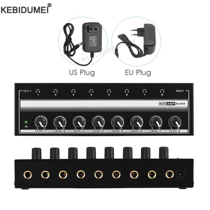 HA800 Headphone amplifier 8 Channel Ultra-Compact Stereo Audio ...