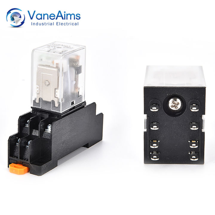 1pcs HH52P AC Relay AC220V AC24V AC12V Coil General DPDT Micro Electromagnetic Contactor Switch ...