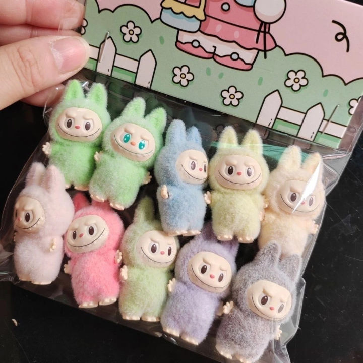 Labubu mini v1 v2 mini 3cm dolls pendant DIY jewelry cartoon function ...