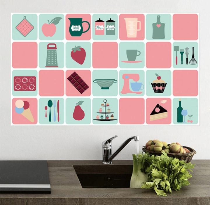 Kitchen wall sticker wallpaper | Daraz.lk