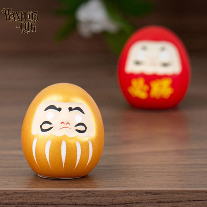 Hot Japanese Ceramic Daruma Doll Crafts Inspired Wealth Prosperity ...
