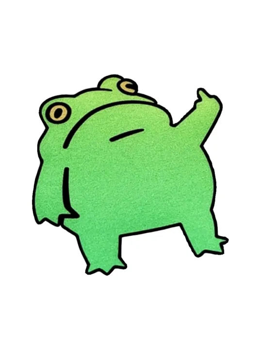Cartoon Frog Car Stickers Motorcycle Fuel Tank Helmet Decoration Auto ...