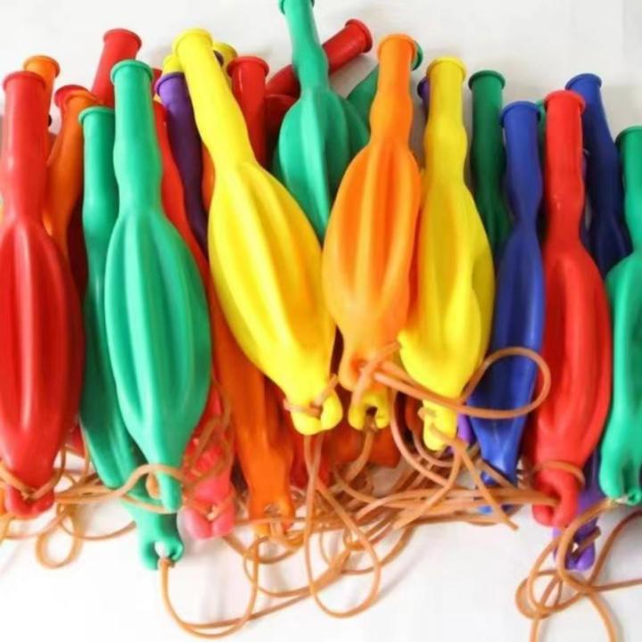 10pcs Decorative balloon color Random colored balloon with rubber band ...