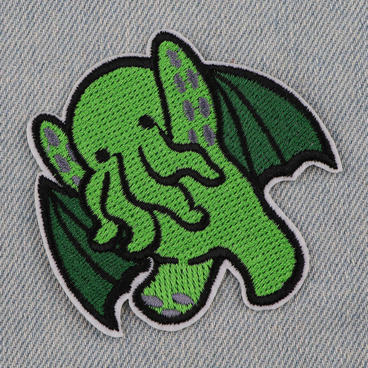 Green Monster Cthulhu Embroidered Patches For Clothing DIY Badge ...