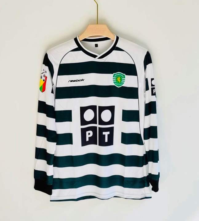 Premium Quality Cristiano Ronaldo Sporting Lisbon Retro Jersey Home Kit ...