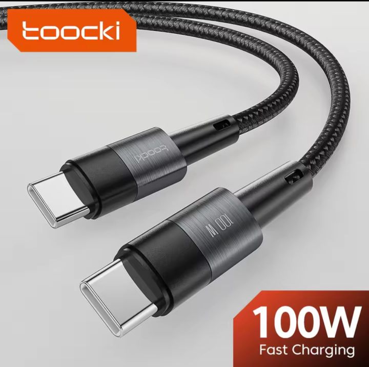 Toocki 60W 100W USB Type C To Type C Cable USB-C PD Fast Charging ...