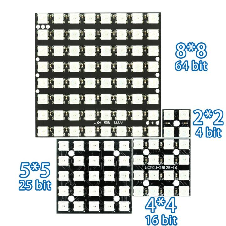 WS2812 LED 5050 RGB 8x8 4 16 25 64 LED Matrix for | Daraz.lk