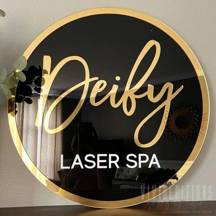 workshop office salon logo 3d sign hanging logo personalized named logo ...