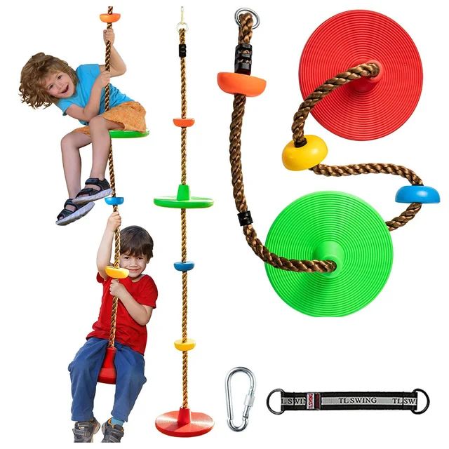 Swing Seat - Kids Monkey Rope Tree Zip Line Play Set Swings for Outdoor ...