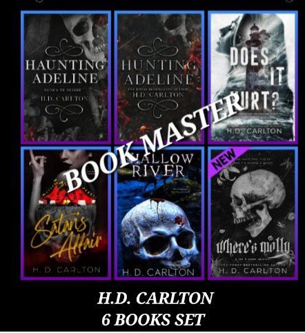 H.D Carlton 6 books set haunting adeline / _hunting adeline /where's ...