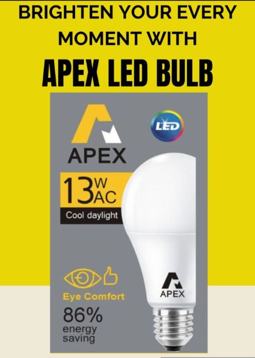 Apex LED light bulb |13 watt kit |Thread holder| Brightern your every ...
