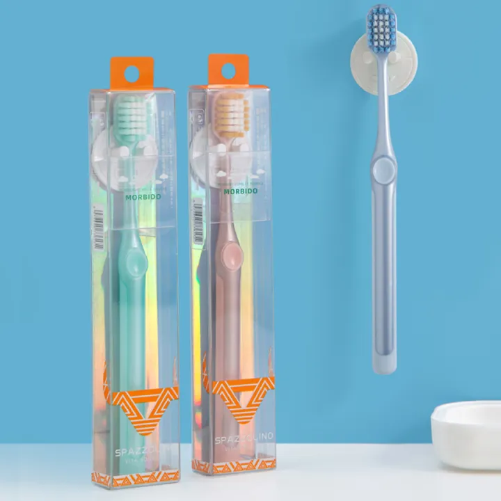 High-quality wide-head soft-bristled toothbrush, clear box with ...